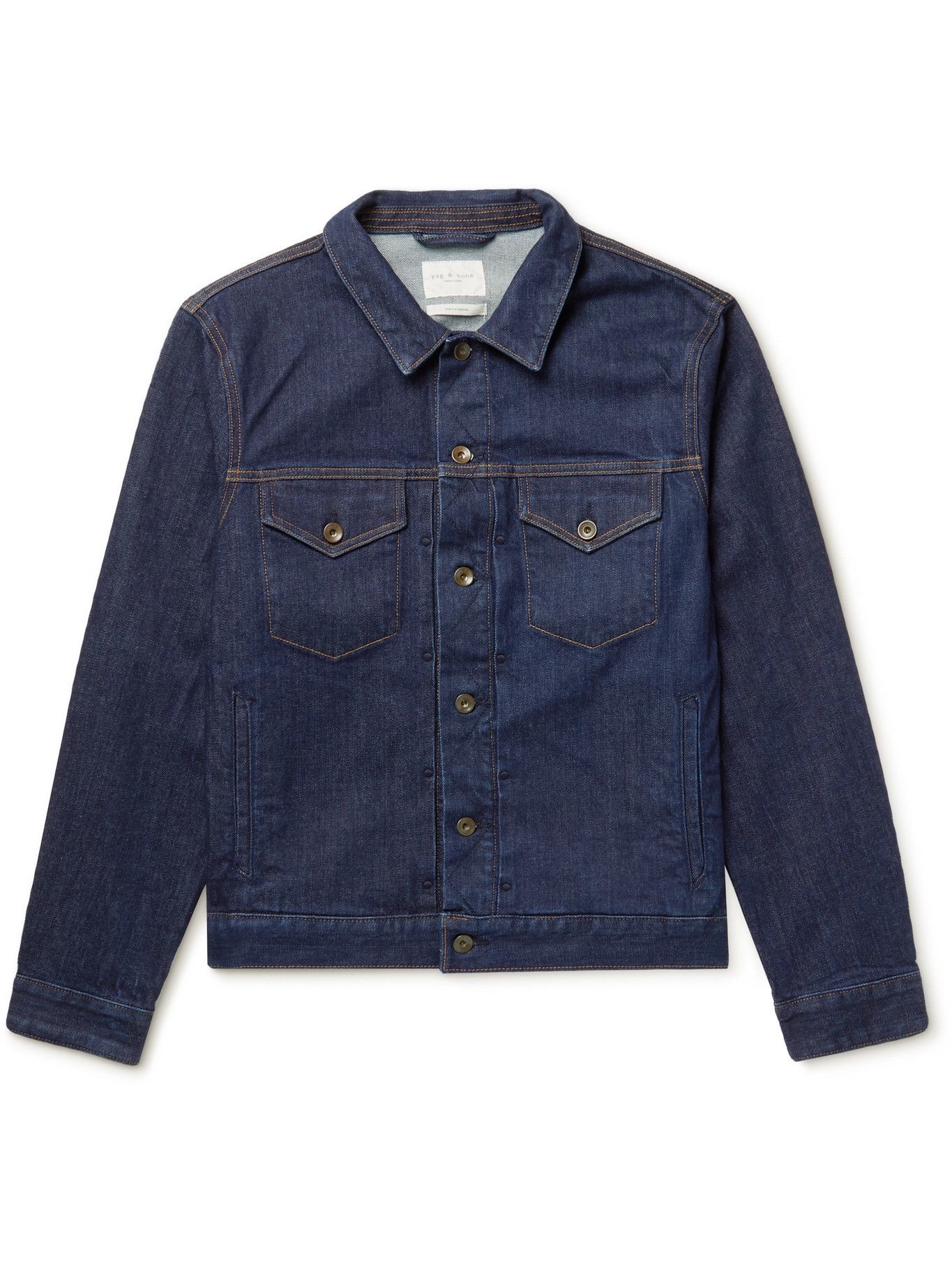 RAG & BONE - Definitive Rinsed-Denim Jacket - Blue Rag and Bone