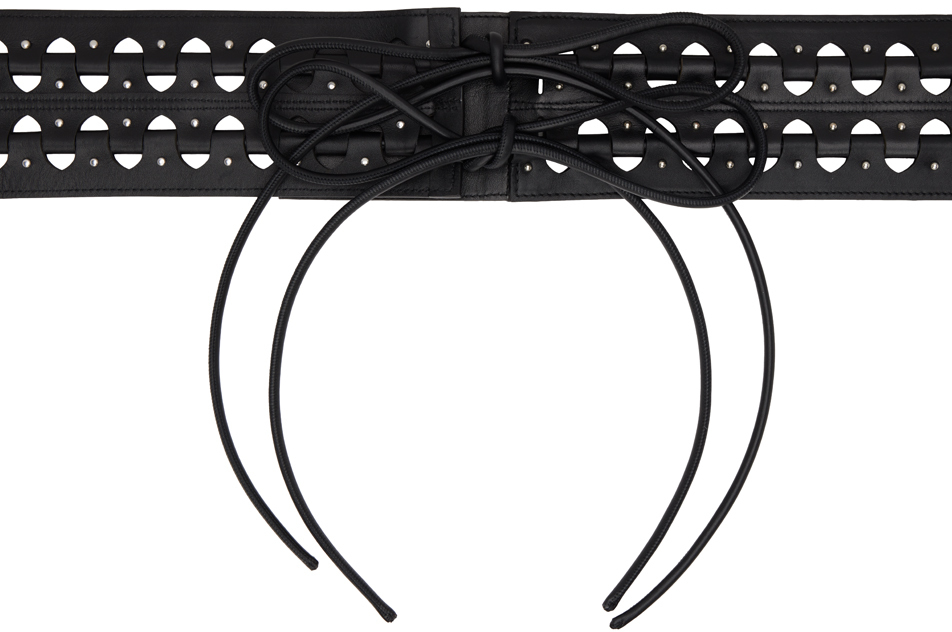 ALAÏA Black Hinge Belt ALAÏA
