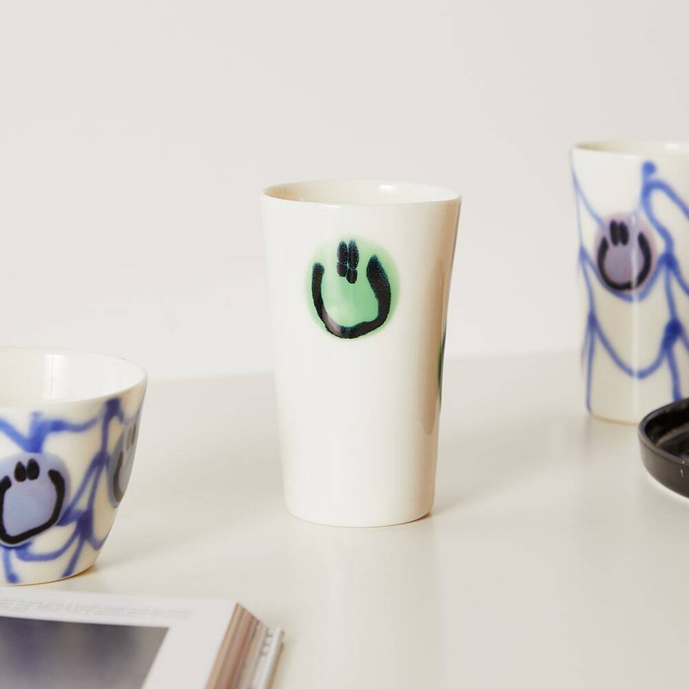 Frizbee Ceramics Men's Beer Cup in Green Alien Frizbee Ceramics