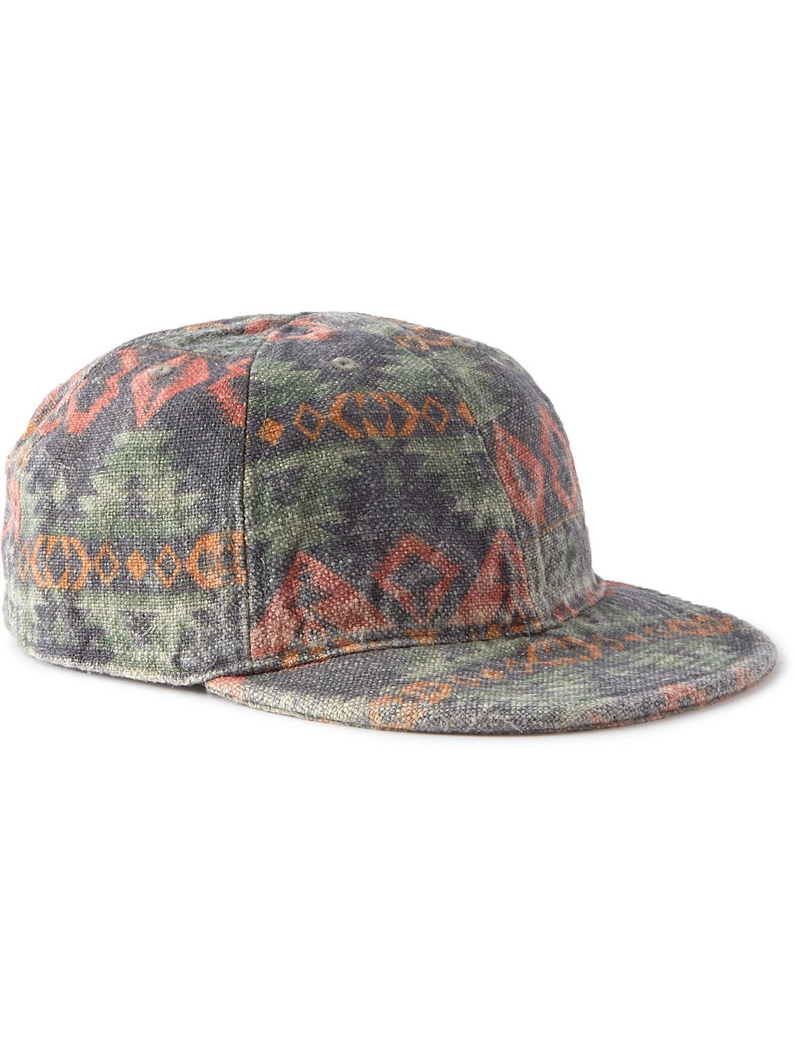 RRL - Printed Linen-Canvas Baseball Cap - Green RRL