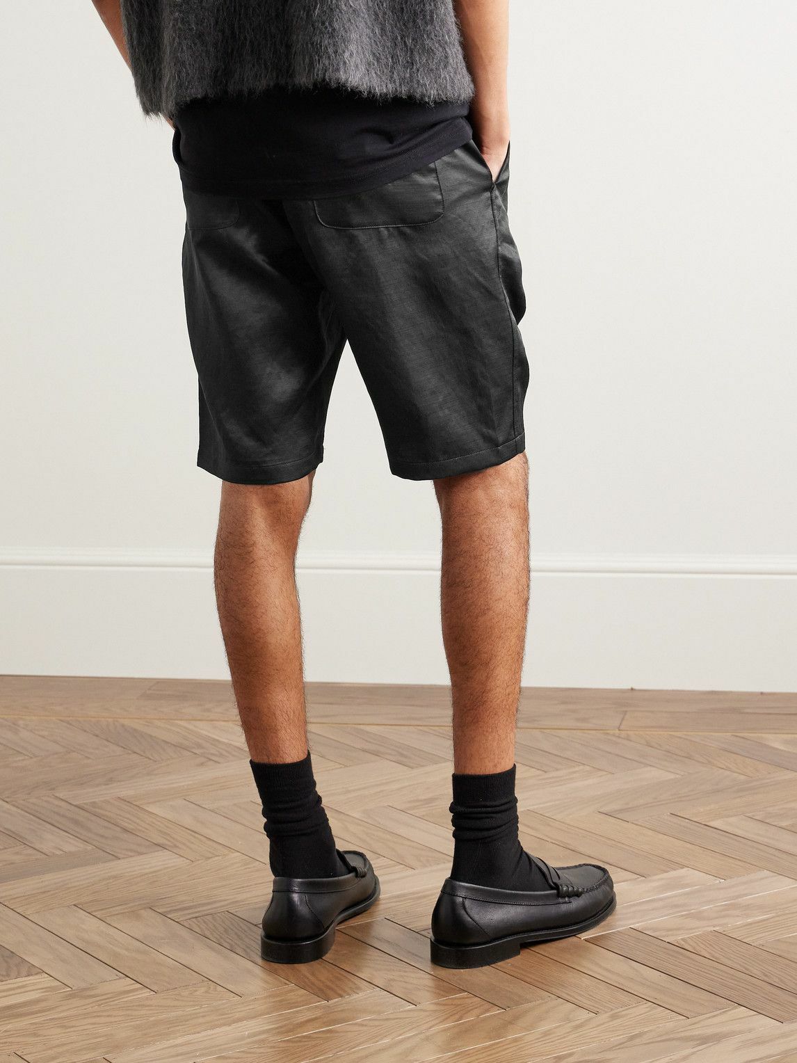 Needles - String Cowboy Straight-Leg Logo-Embroidered Sateen Drawstring ...