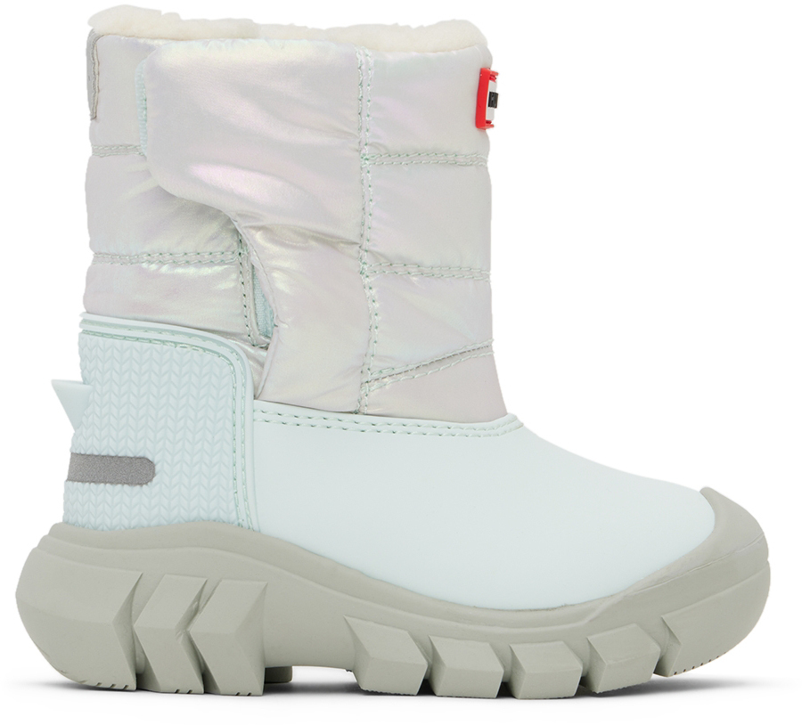 Hunter Kids Blue Intrepid Little Kids Snow Boots Hunter