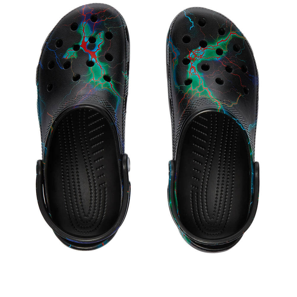 Crocs Classic Out of this World Clog in Black/Lightning Bolts Crocs