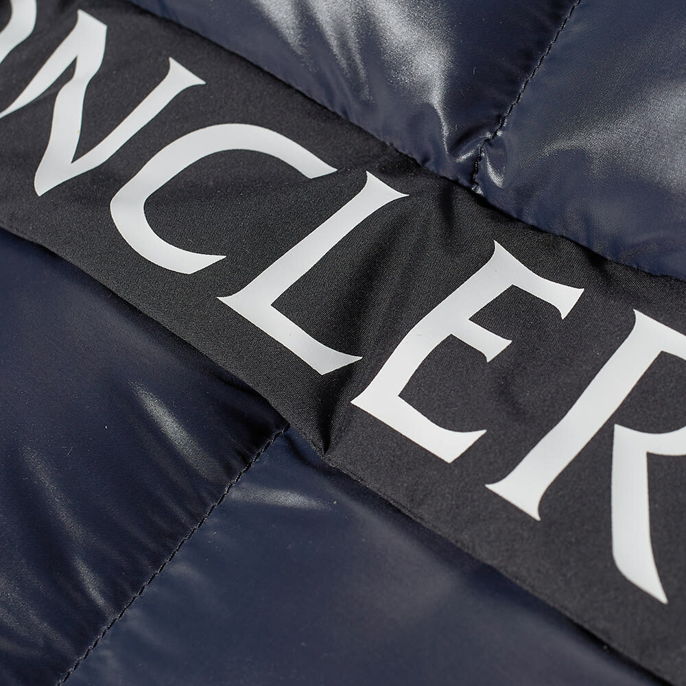 Moncler Men's Maury Logo Popover Hooded Down Jacket in Navy Moncler