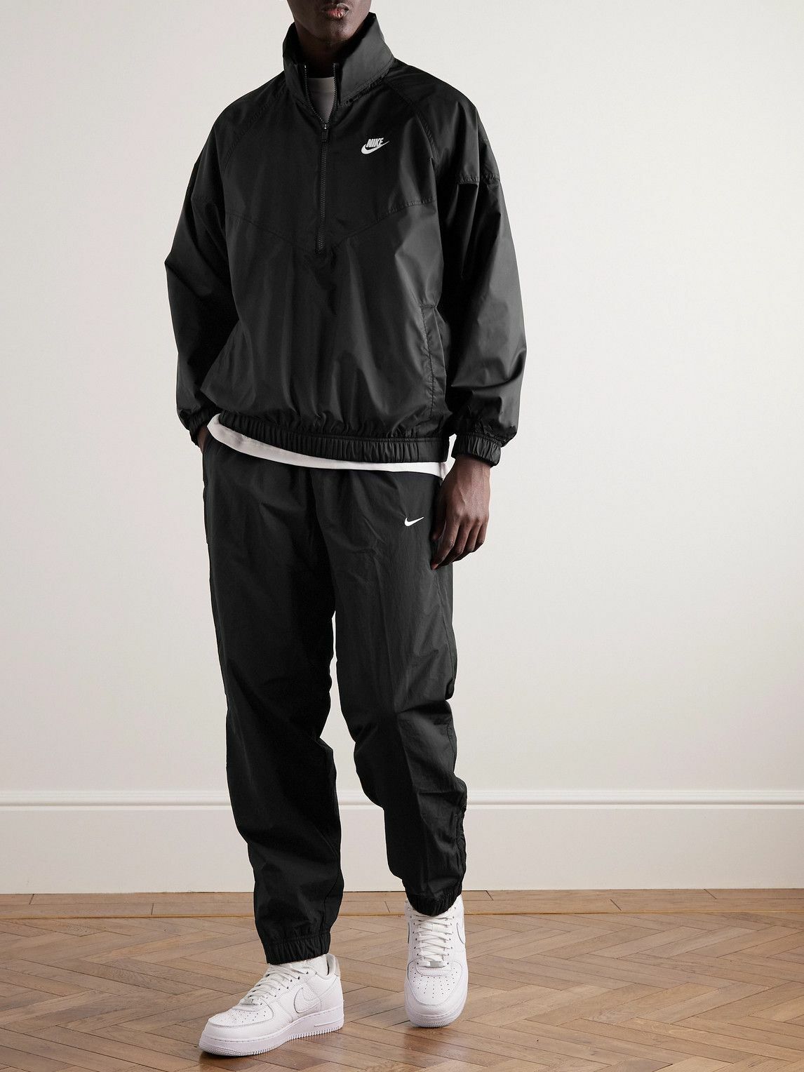 Nike - Windrunner Logo-Embroidered Shell Hooded Jacket - Black Nike