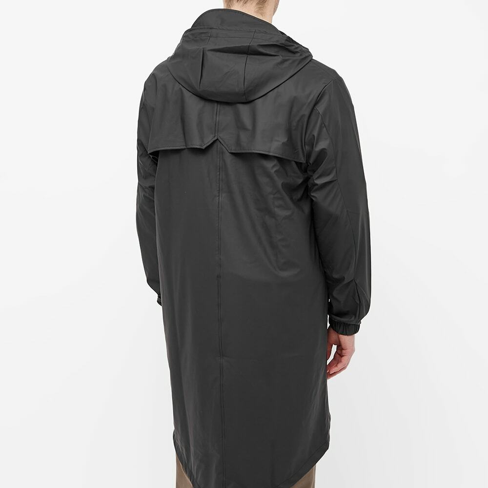RAINS Men's Fishtail Parka Jacket in Black Rains