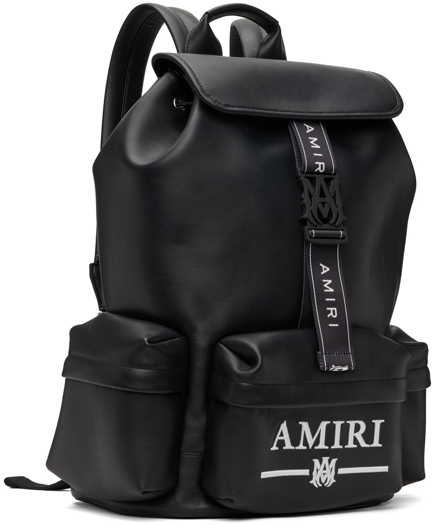 AMIRI Black Logo Embroidery Backpack Amiri