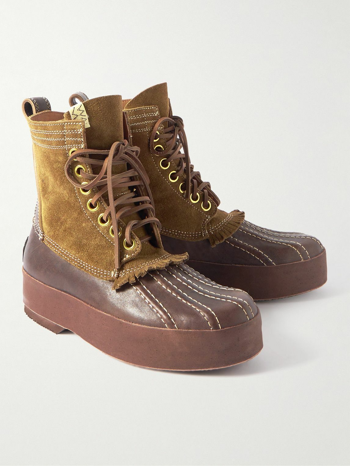 Visvim - Decoy Duck Leather and Suede Boots - Brown Visvim