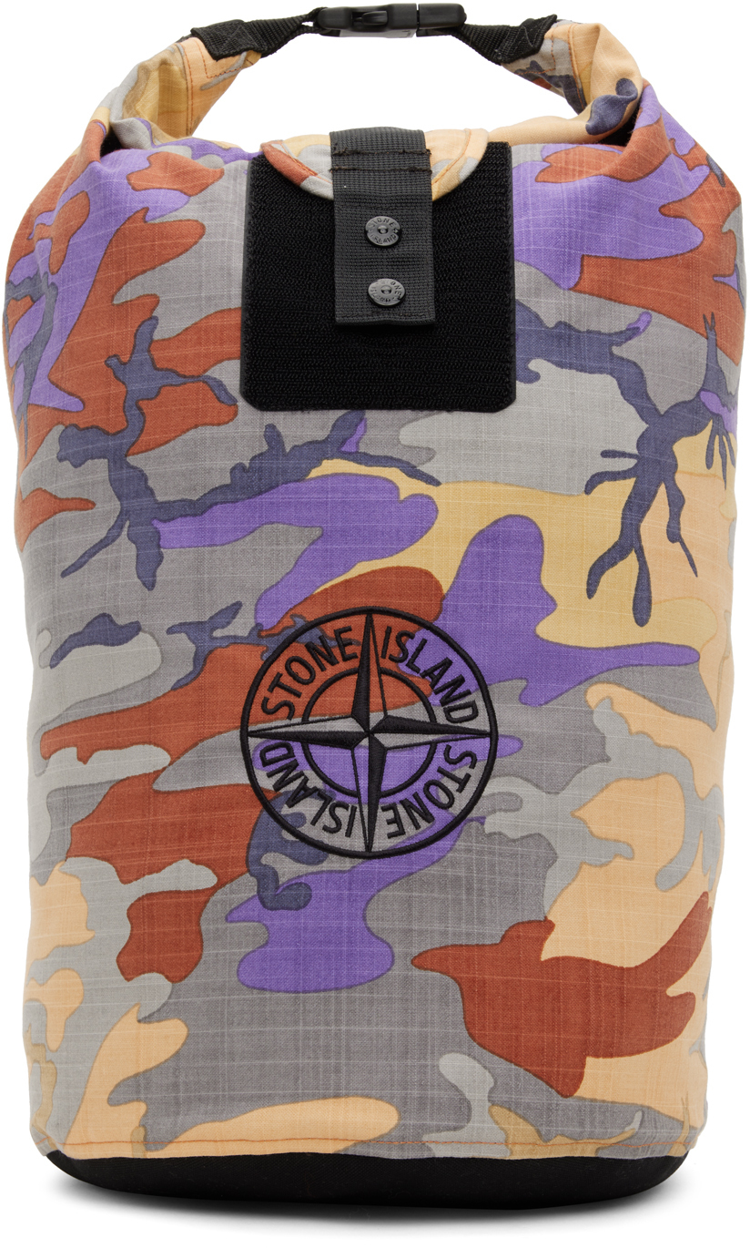 Stone Island Multicolor Camouflage Backpack Stone Island