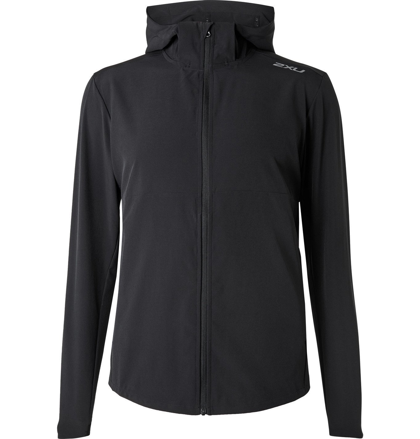 2XU - XVENT Mesh-Panelled Stretch-Jersey Hooded Jacket - Black 2XU