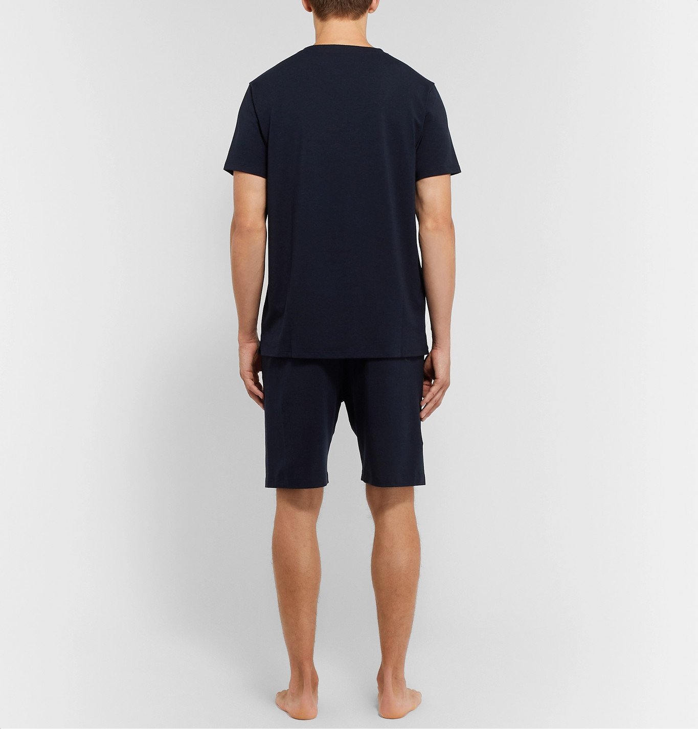 Hamilton and Hare - Stretch-Lyocell and Cotton-Blend Pyjama Set - Blue ...