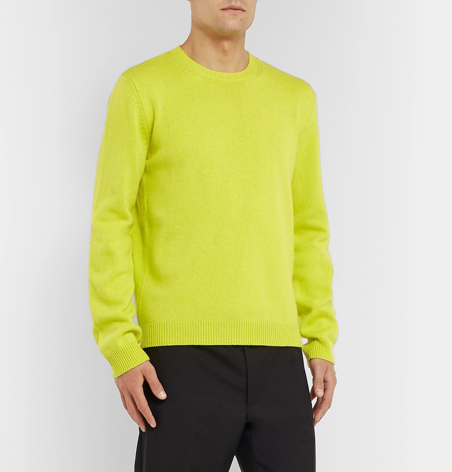 Valentino - Neon Cashmere Sweater - Yellow Valentino