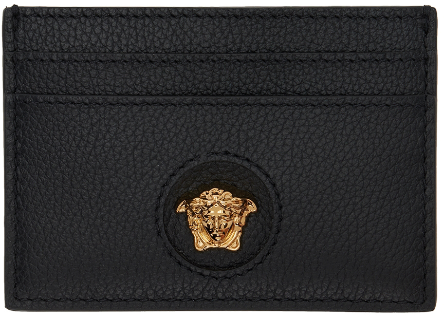 Versace Black 'La Medusa' Card Holder Versace