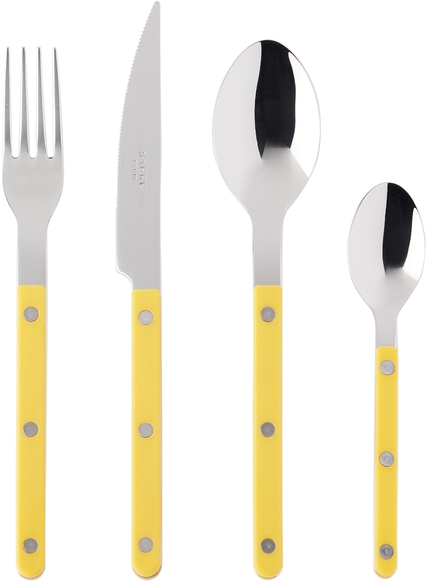 Sabre Yellow Bistrot Brilliant Flatware Set, 4 pcs Sabre