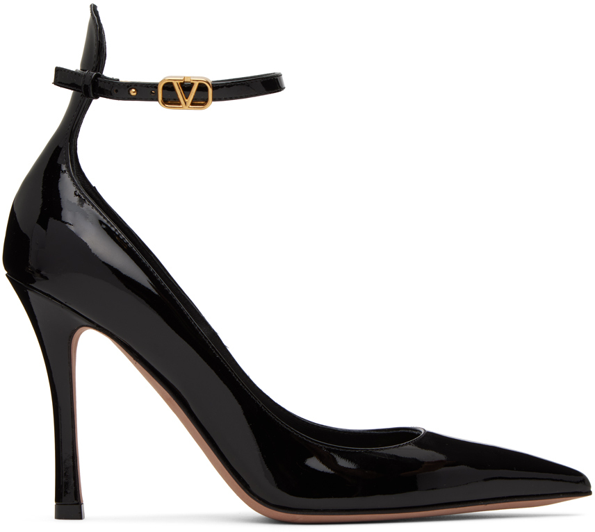 Valentino Garavani Black Tan-Go 100 Heels Valentino Garavani