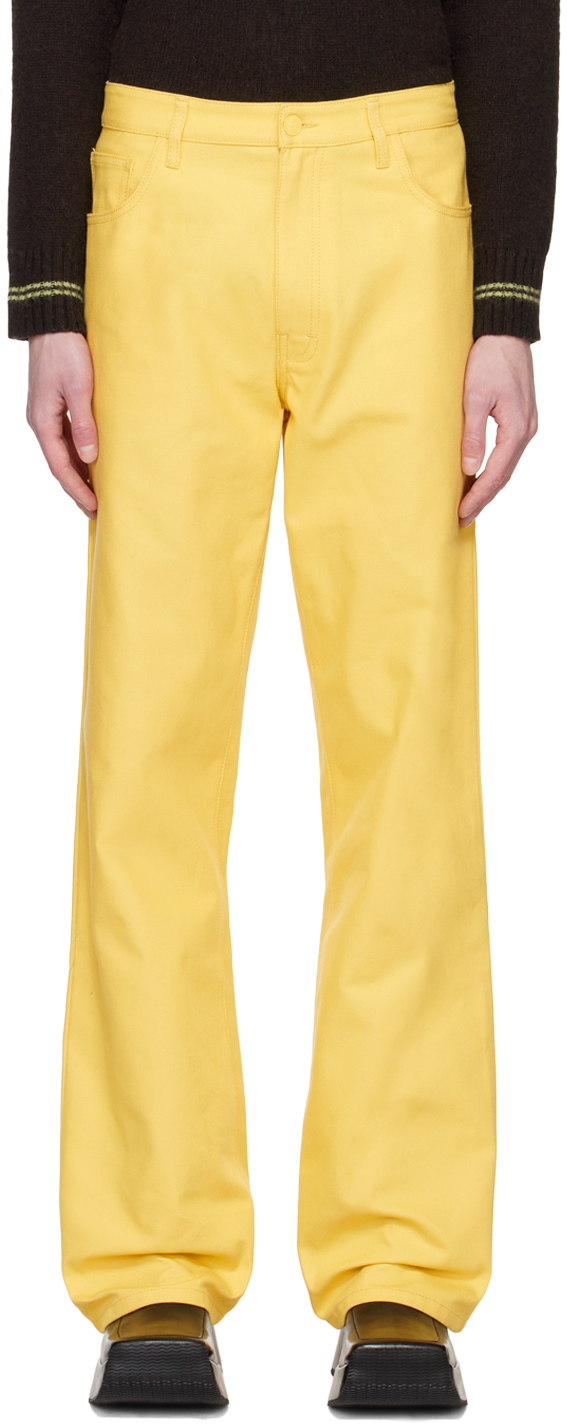 Raf Simons Yellow Workwear Jeans Raf Simons