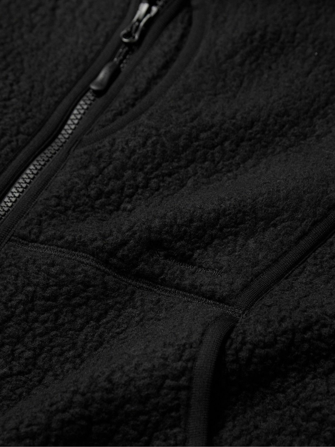 Snow Peak - Polartec® Fleece Hooded Jacket - Black Snow Peak