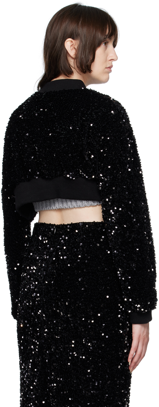 TheOpen Product Black Spangle Bolero Jacket TheOpen Product