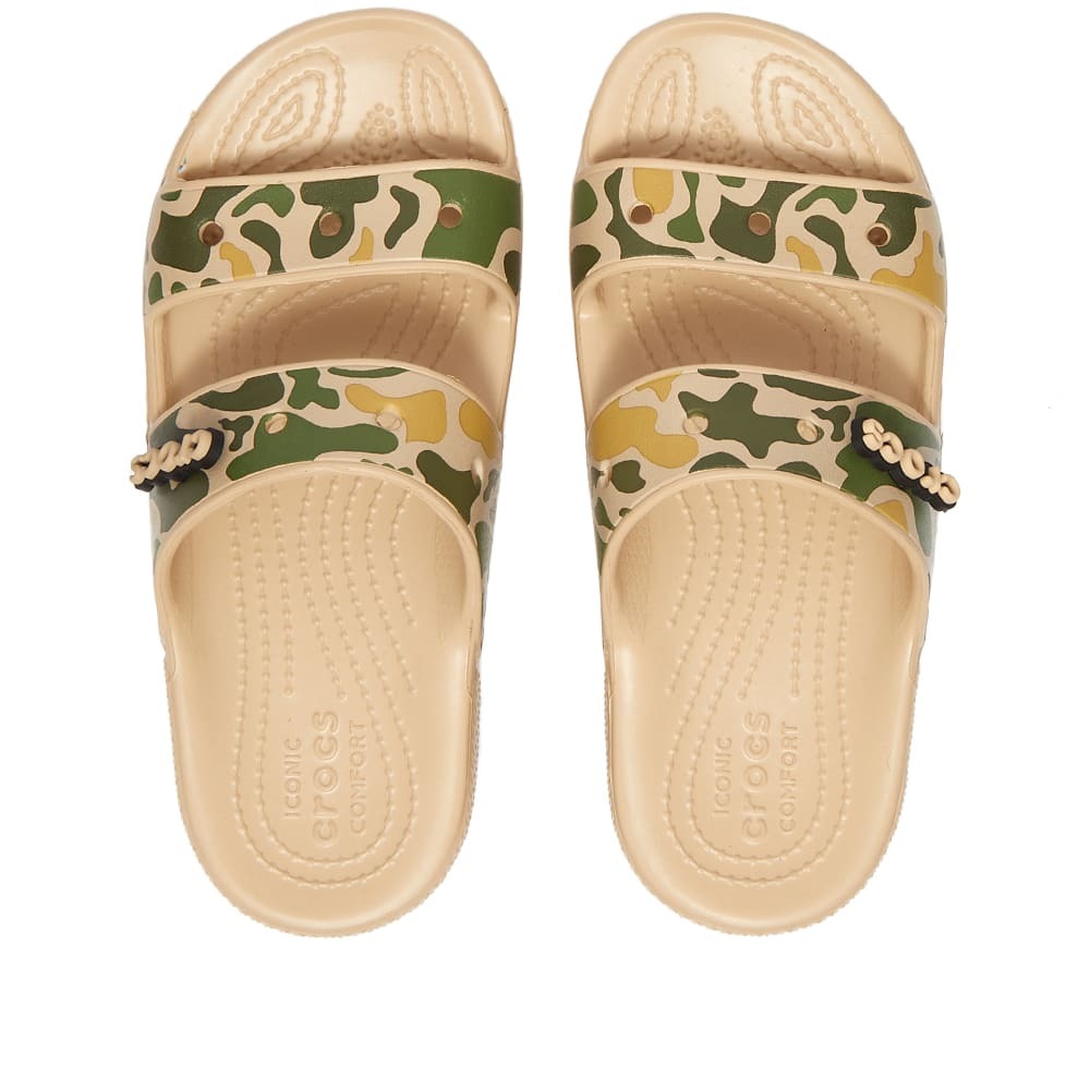 Crocs Classic Croc Printed Camo Sandal in Chai/Tan Crocs