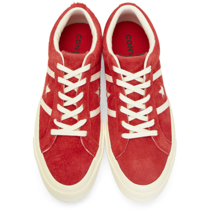 Converse Red One Star Academy Sneakers Converse