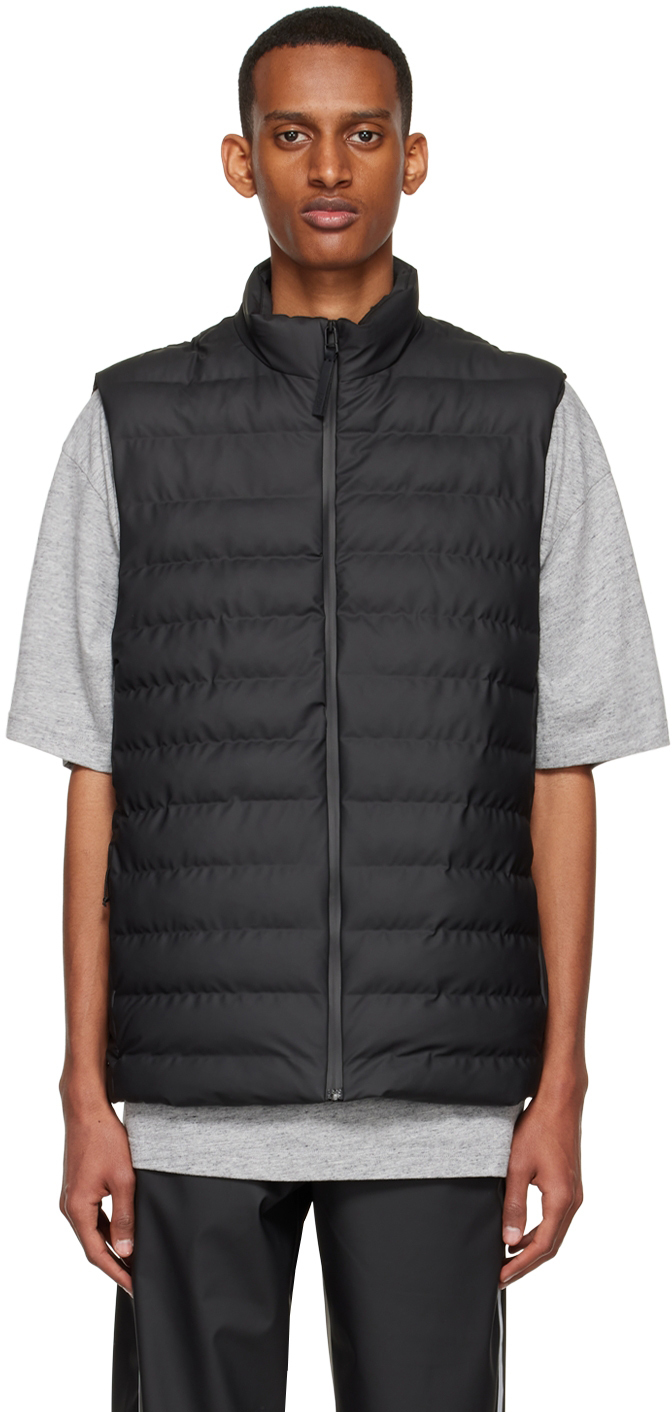 RAINS Black Polyester Vest Rains