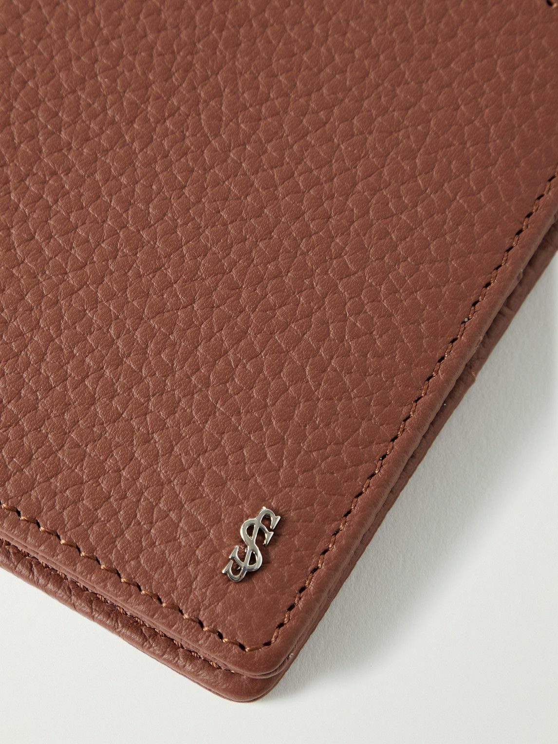 Serapian - Logo-Appliquéd Full-Grain Leather Billfold Wallet Serapian