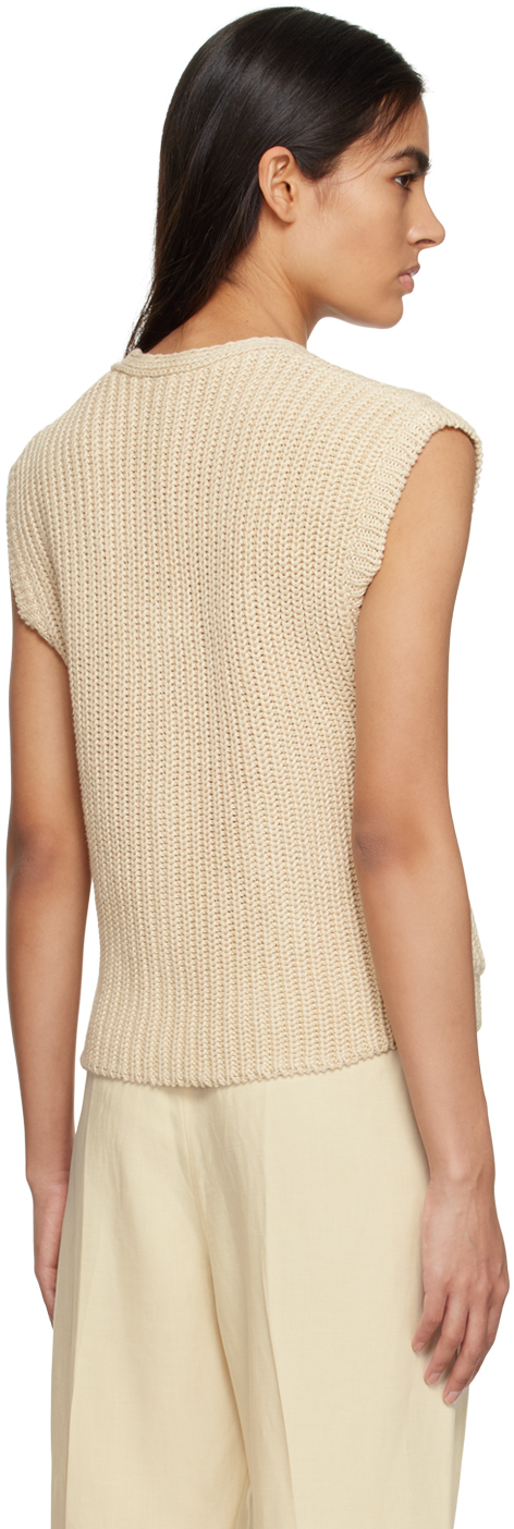 Totême Beige Vented Vest Toteme