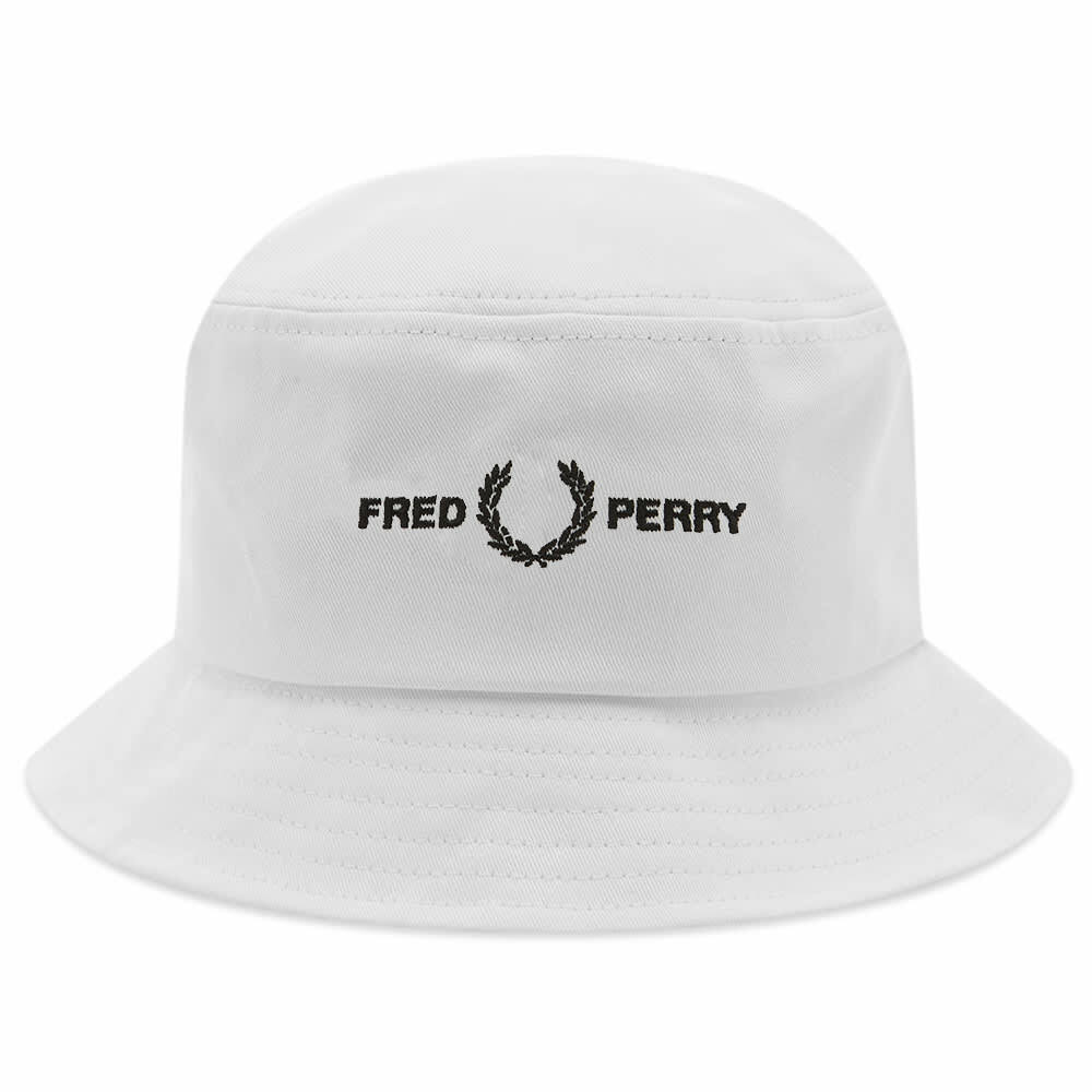 Fred Perry Authentic Men's Twill Bucket Hat in Snow White Fred Perry ...