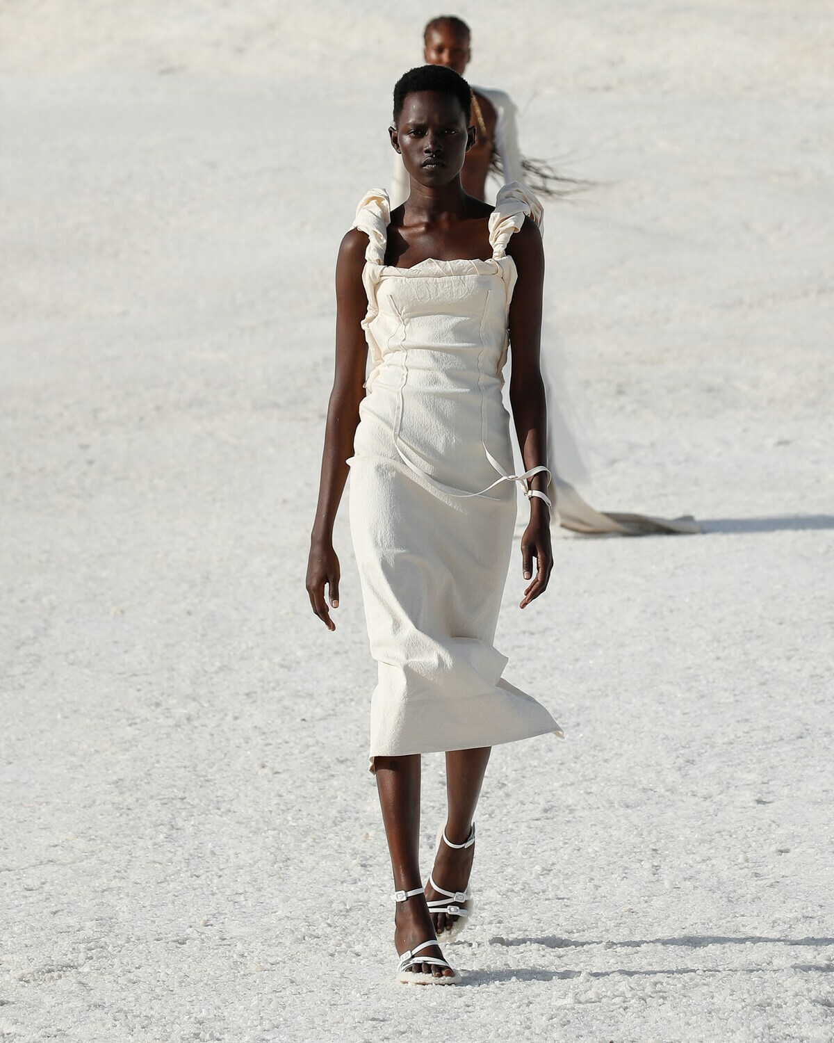 Jacquemus - La Robe Crema maxi dress Jacquemus