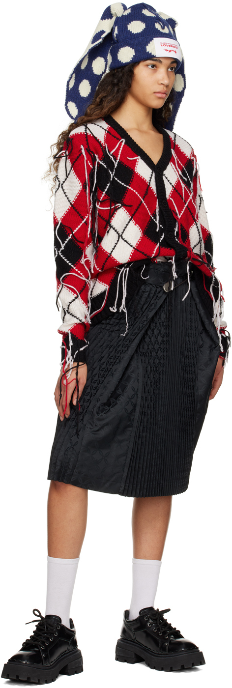 Charles Jeffrey Loverboy Red Guddle Cardigan Charles Jeffrey Loverboy