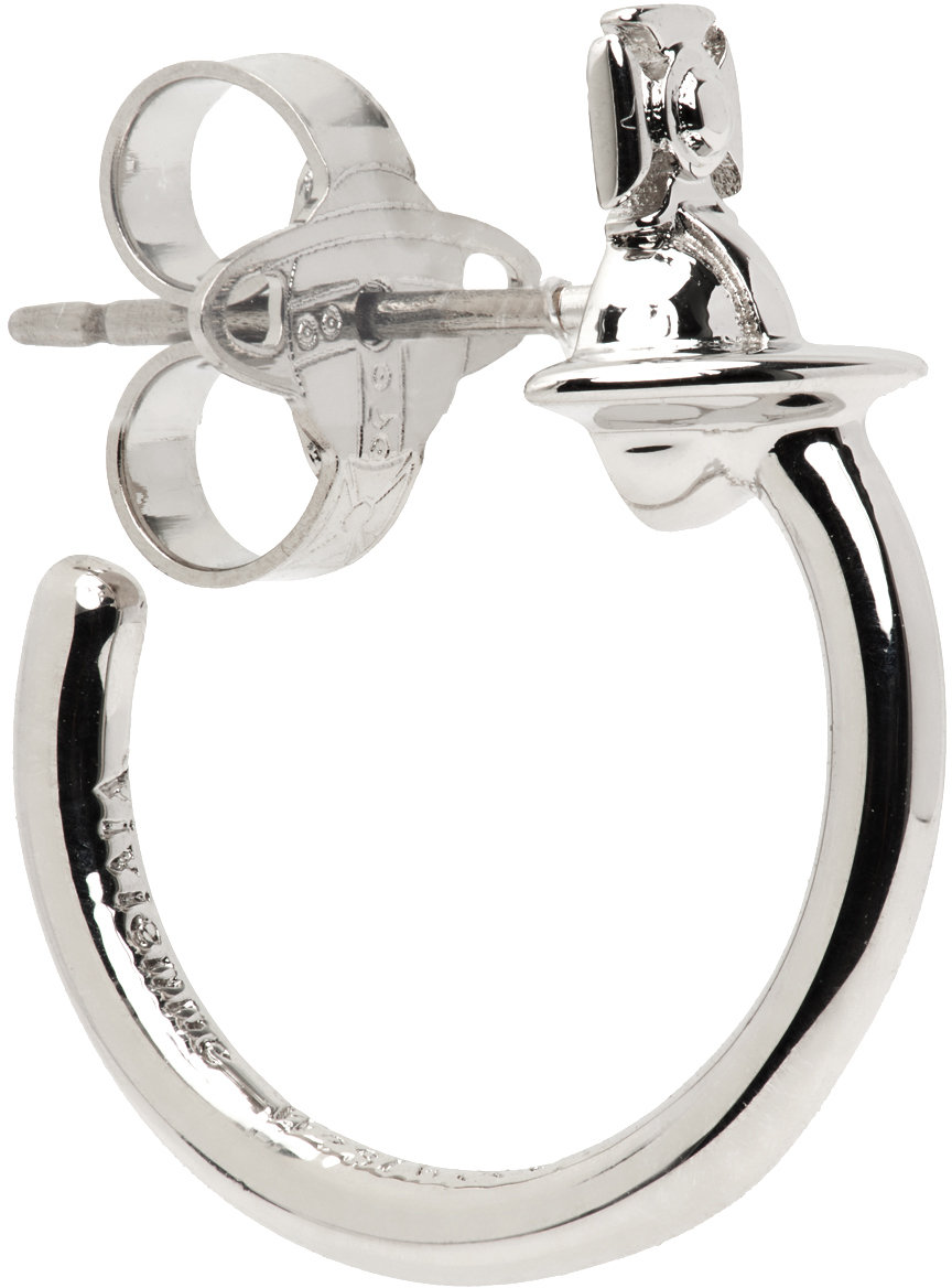 Vivienne Westwood Silver Vera Hoop Earring Vivienne Westwood