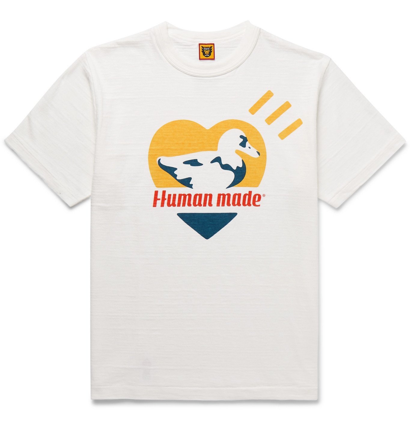 Human Made - Logo-Print Cotton-Jersey T-Shirt - White Human Made