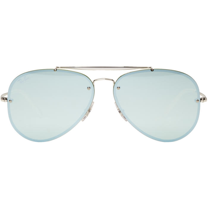 Ray-Ban Silver Blaze Aviator Sunglasses Ray Ban