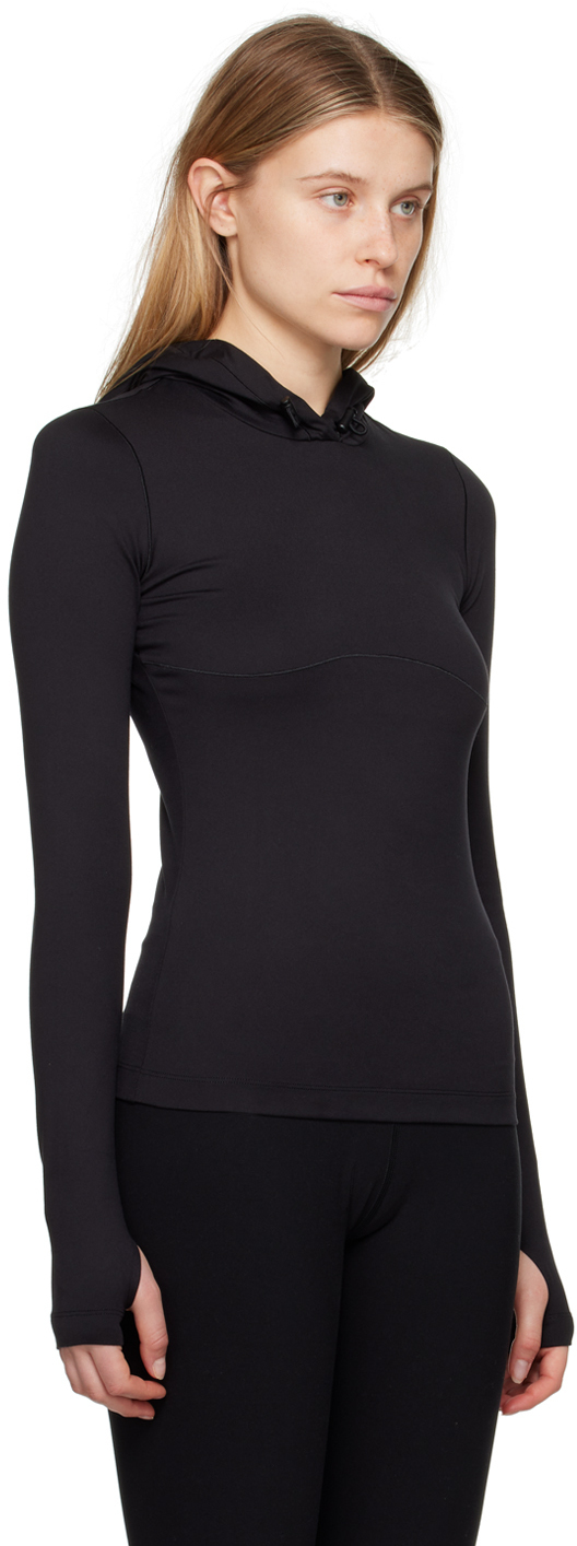 Alo Black Alosoft Runner Hoodie Aloye