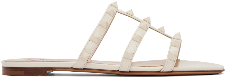 Valentino Garavani White Rockstud Sandals Valentino Garavani