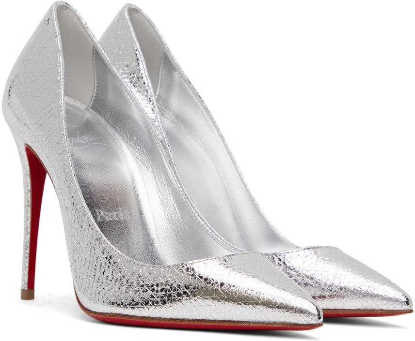 Christian Louboutin Silver Kate 100 Heels Christian Louboutin