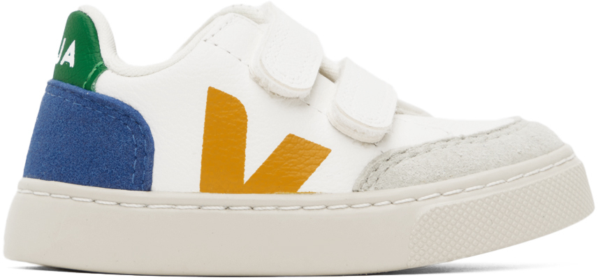 VEJA Baby White & Multicolor V-12 Sneakers VEJA