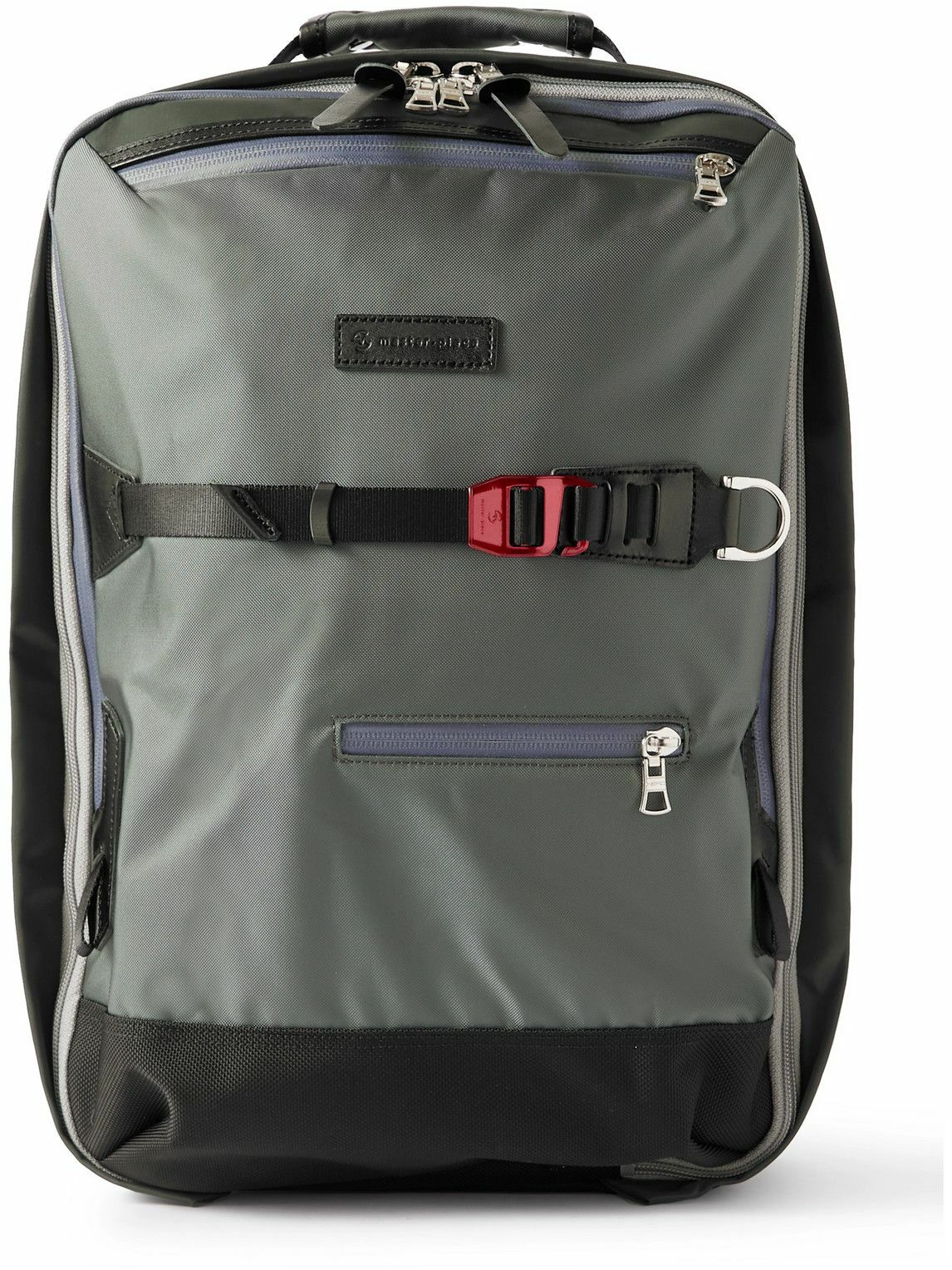 Master-Piece - Potential Leather and Webbing-Trimmed CORDURA® Backpack ...