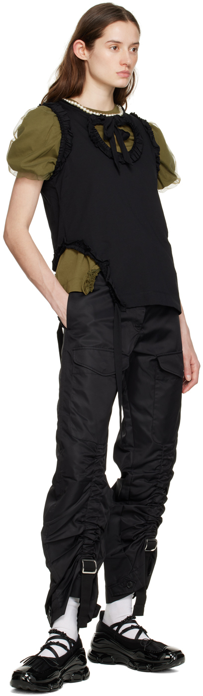 Simone Rocha Black Ruffle Tank Top Simone Rocha