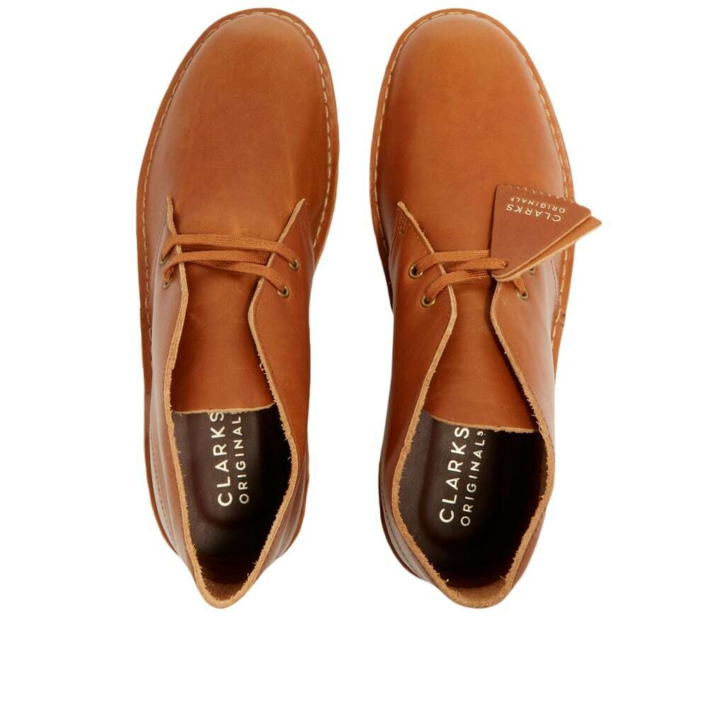 Clarks Originals Men's Desert Boot in Dark Tan Leather Clarks Originals