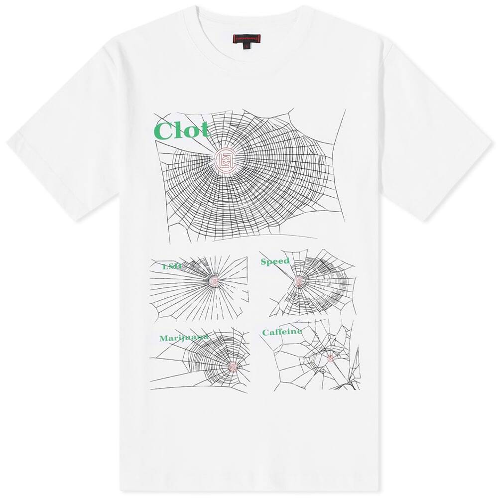 CLOT Spider Web T-Shirt in White CLOT