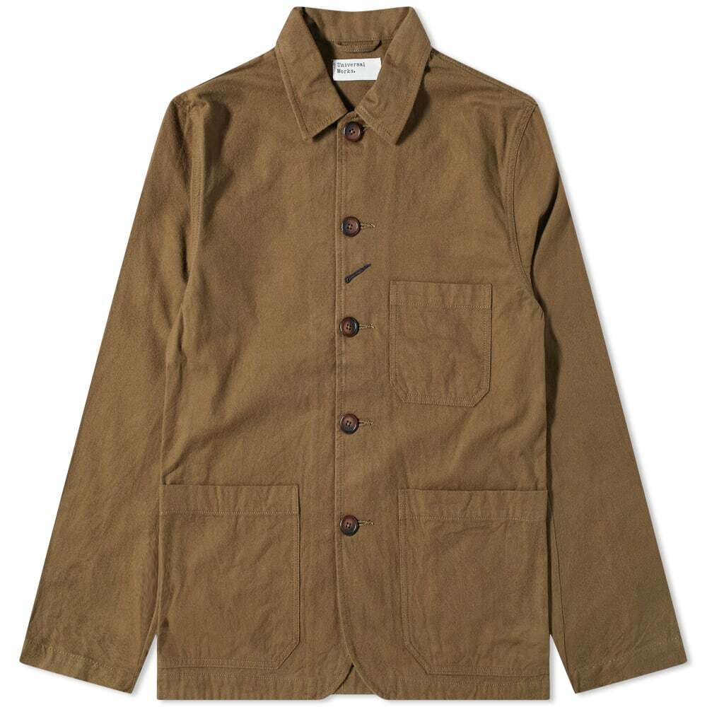 Universal Works Men's Nebraska Brushed Cotton Bakers Chore jacket in ...