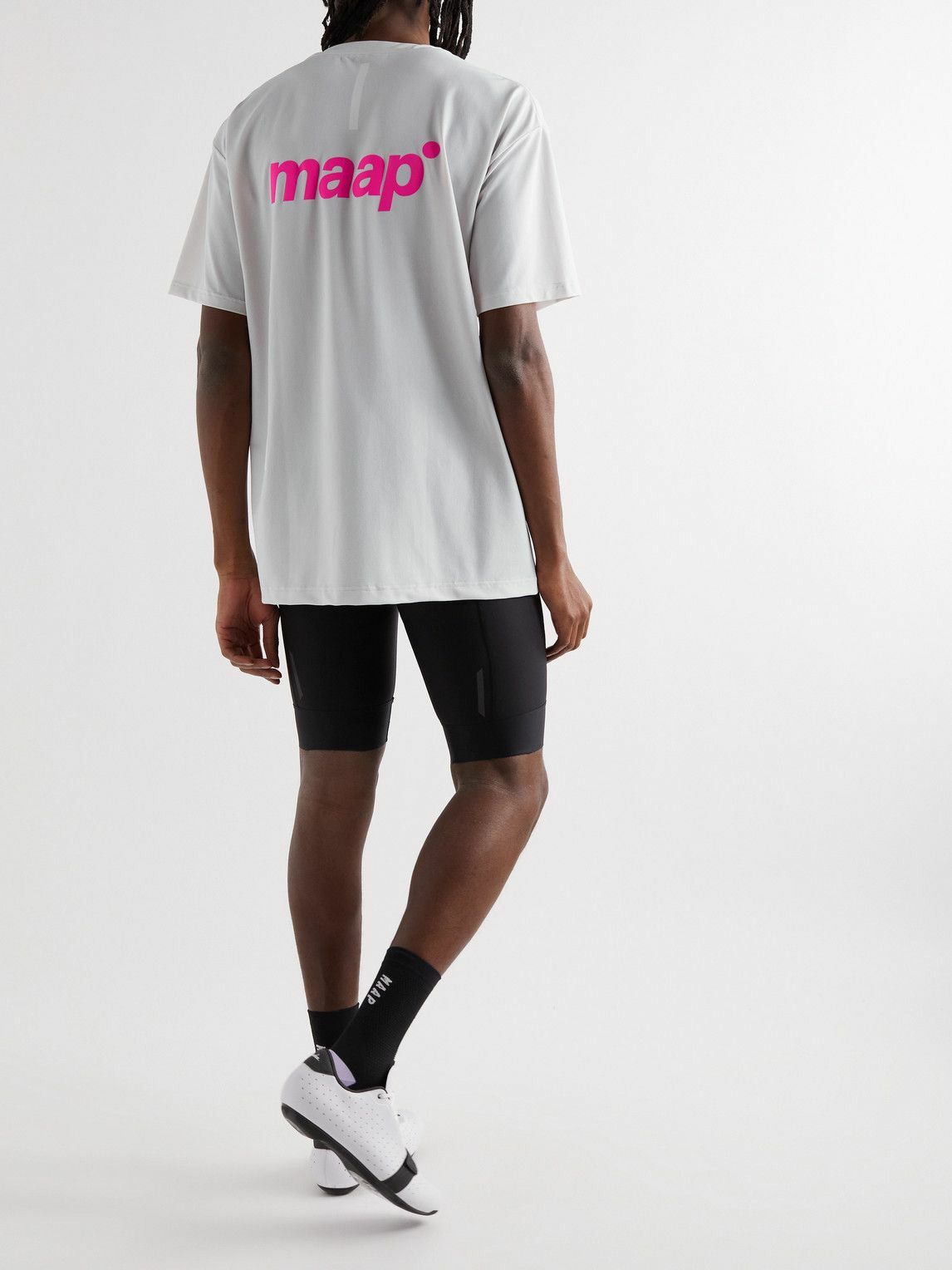 MAAP - Training Logo-Print Stretch Recycled-Jersey Cycling T-Shirt - White MAAP