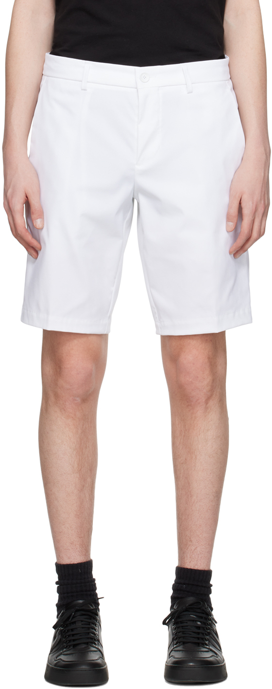 BOSS White Four-Pocket Shorts BOSS