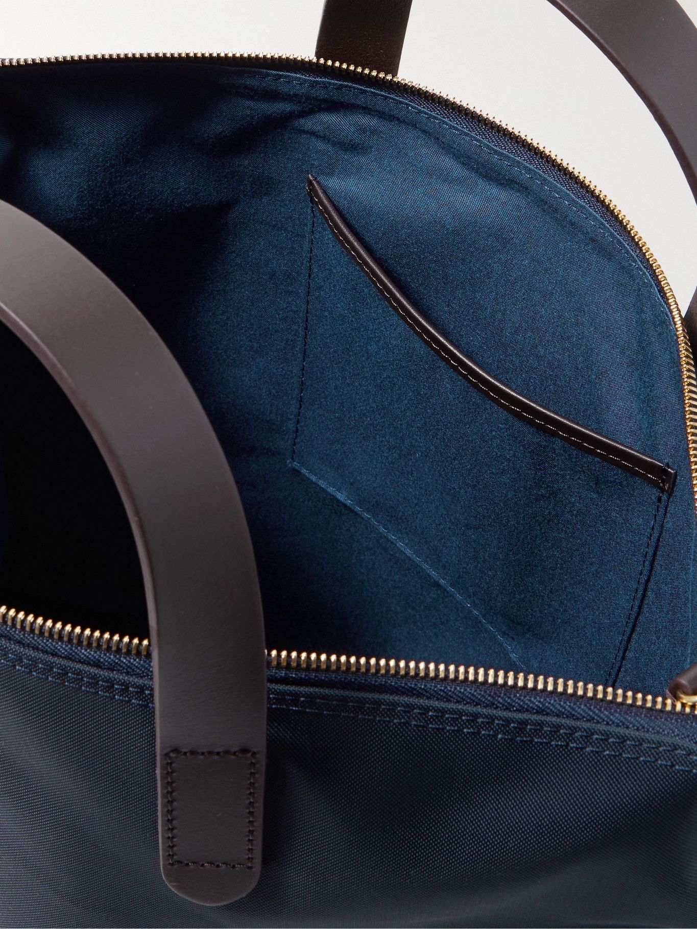 MISMO - Leather-Trimmed Nylon Tote Bag Mismo