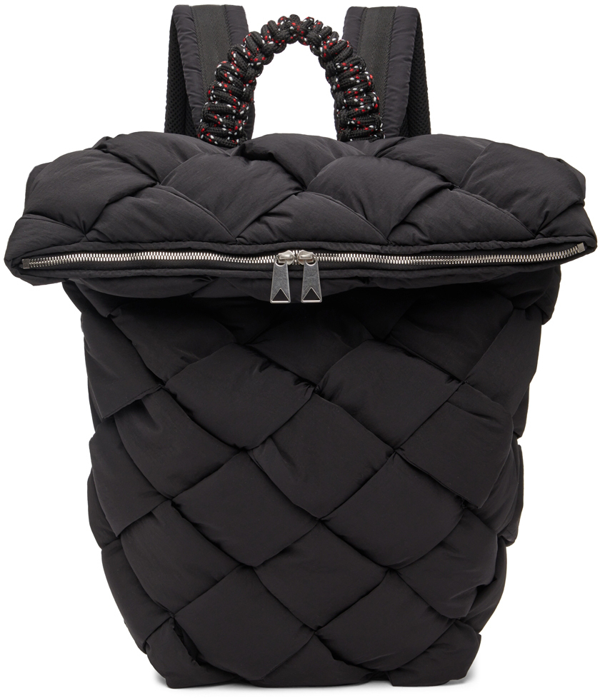 Bottega Veneta Black Cassette Backpack Bottega Veneta
