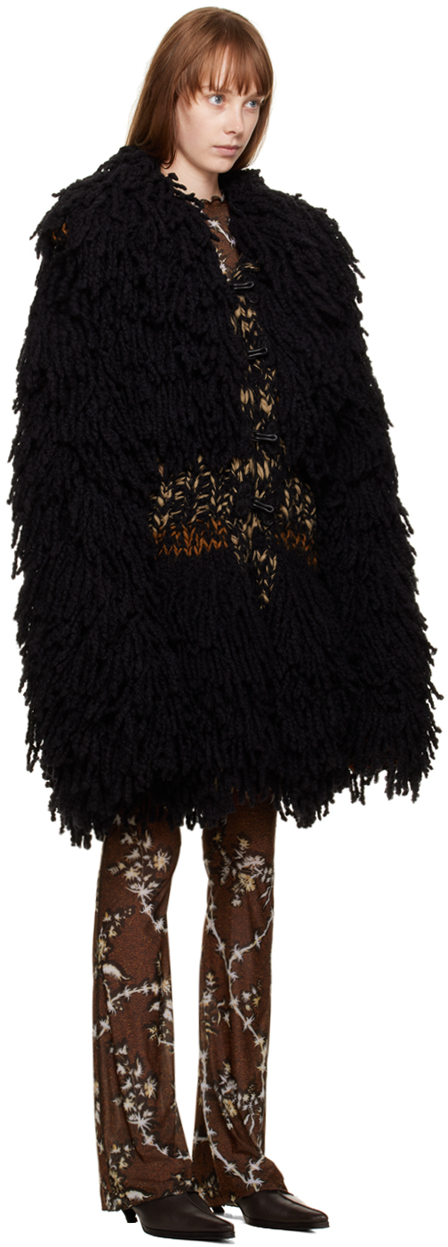 KNWLS Black Yeti Coat KNWLS