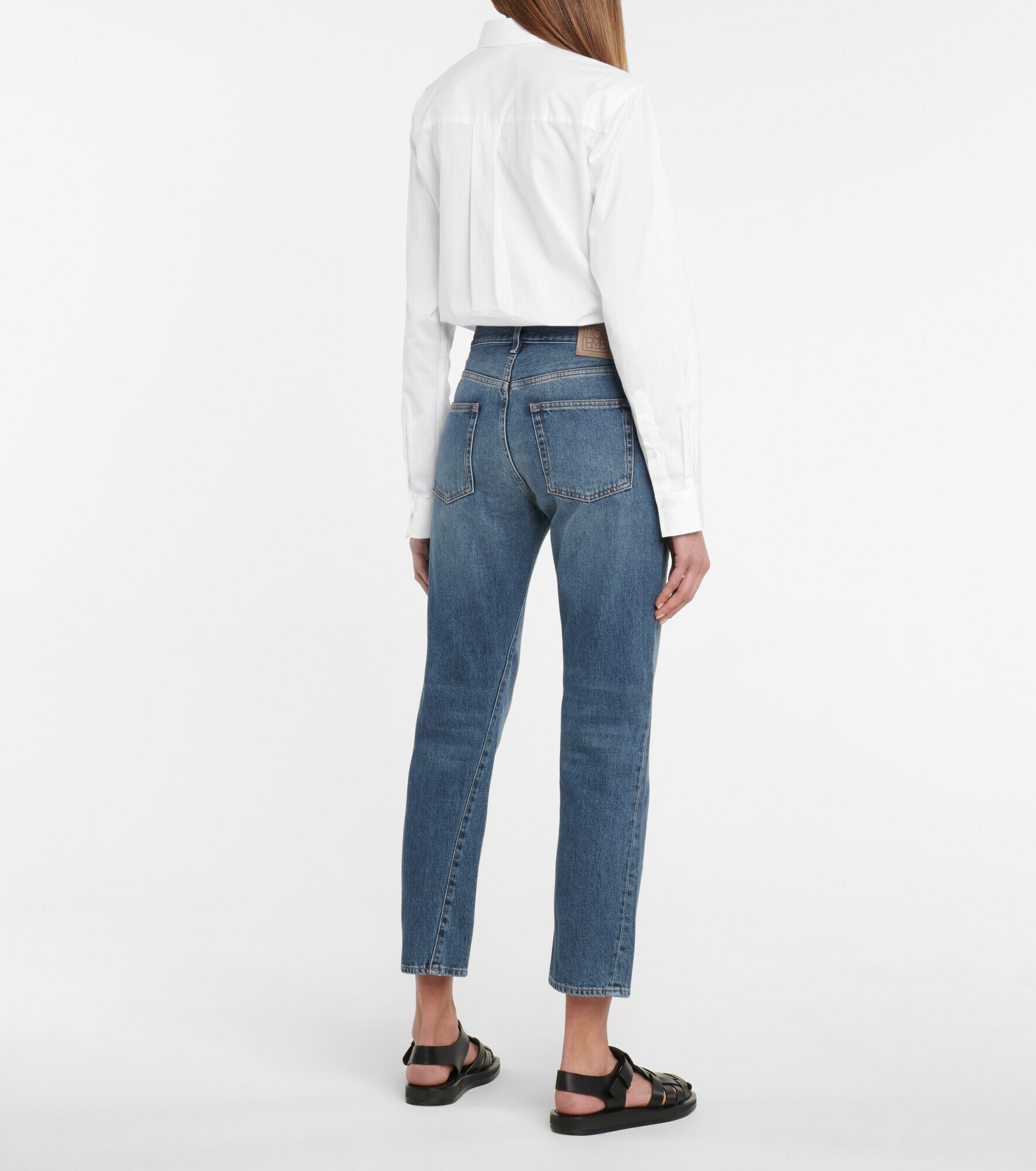 Toteme - Mid-rise twisted-seam straight jeans Toteme