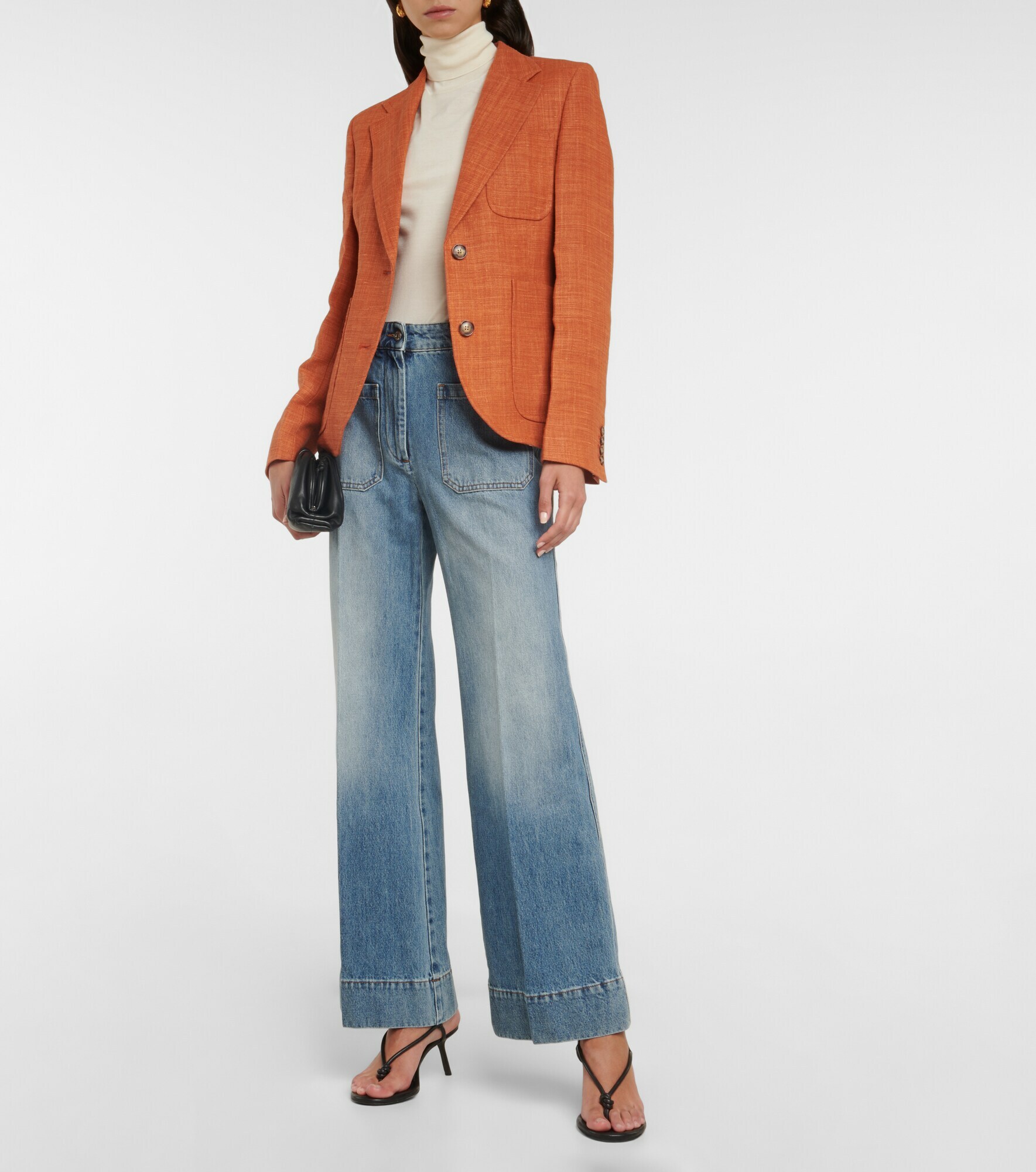 Victoria Beckham - High-rise wide-leg jeans Victoria Beckham