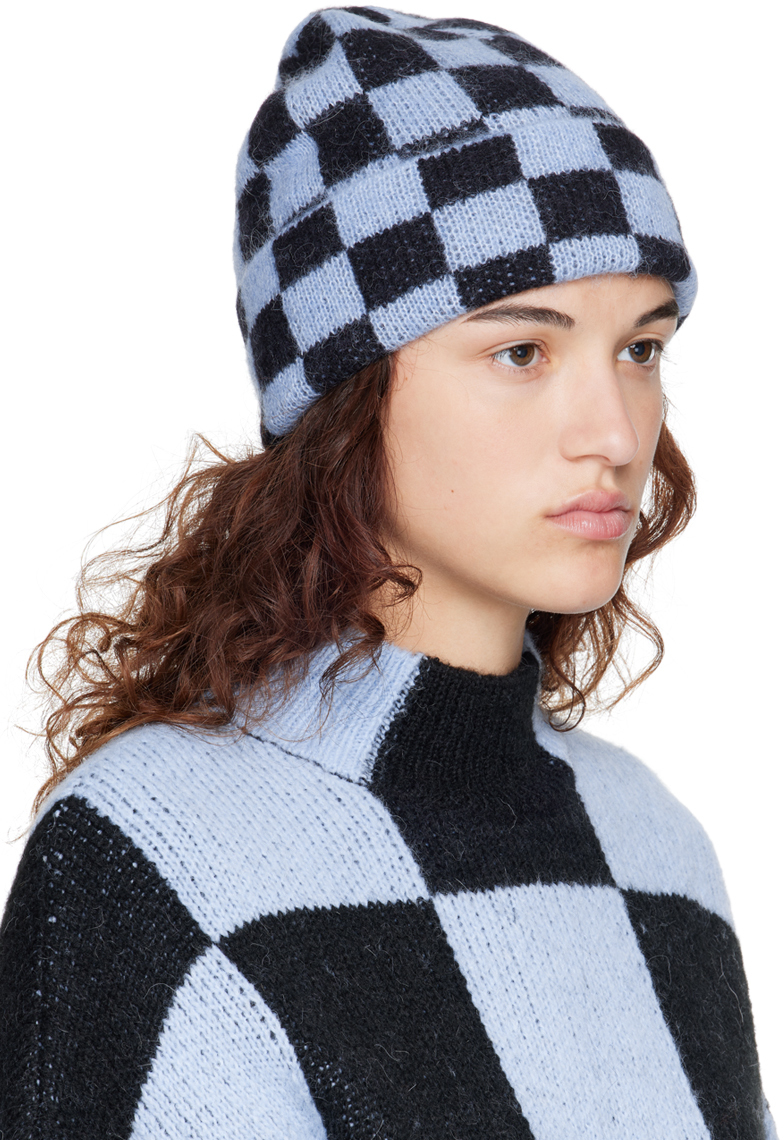 Stine Goya Blue & Black Clara Beanie Stine Goya